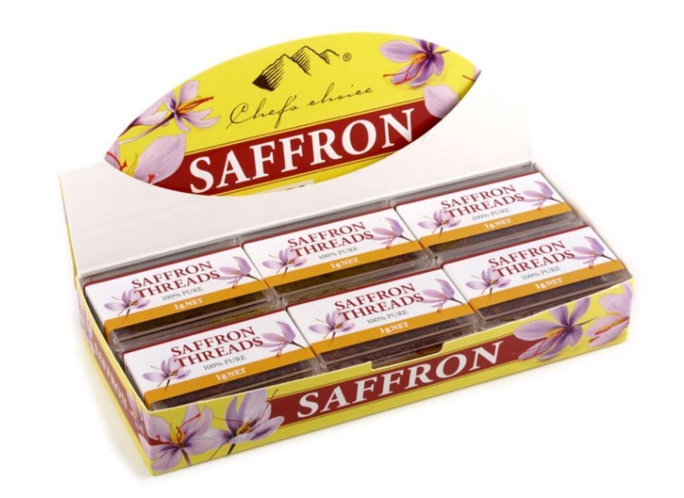 Chefs Choice Saffron Stands in Box 1g – Big Ben Specialty Foods Australia